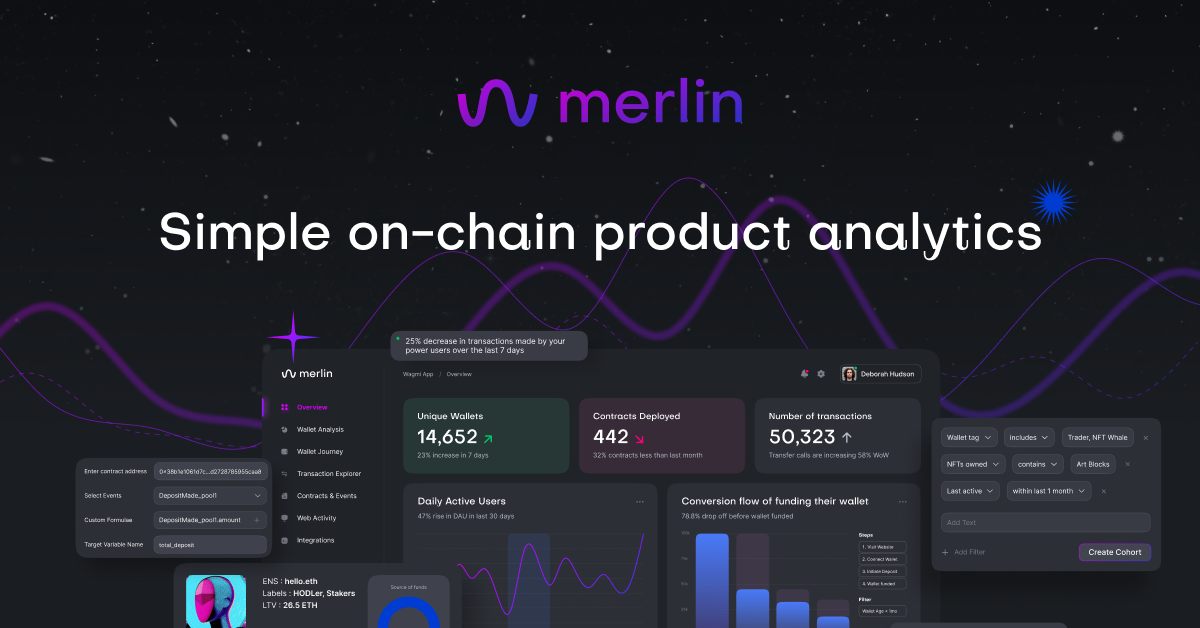 Merlin Simple On Chain Product Analytics